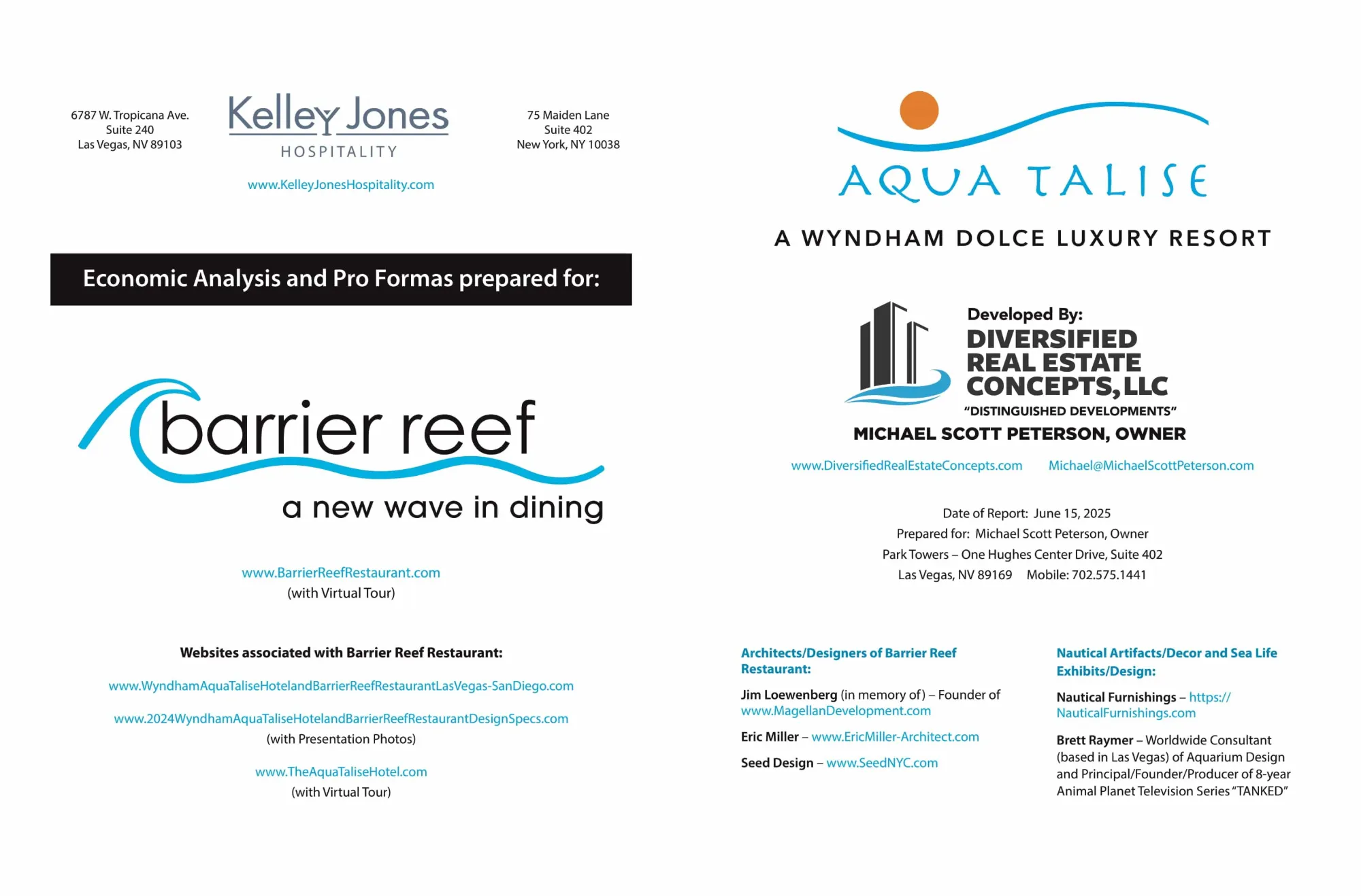 Barrier Reef Restaurant Pro Forma